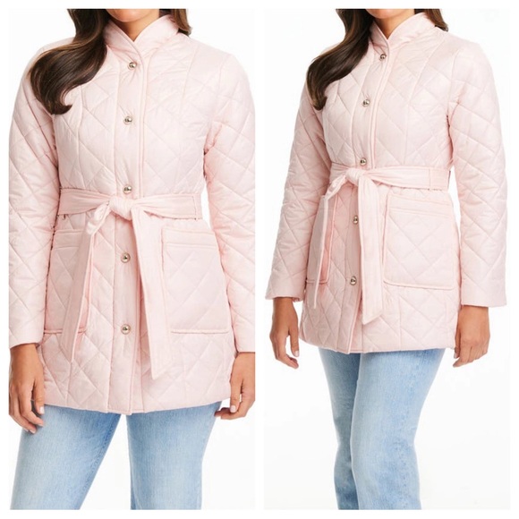 kate spade | Jackets & Coats | Kate Spade Belted Quilted Jacket In ...